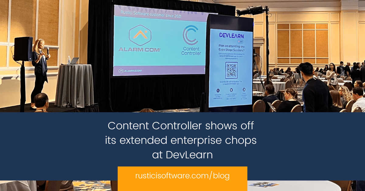 Content Controller shows off its extended enterprise chops at DevLearn