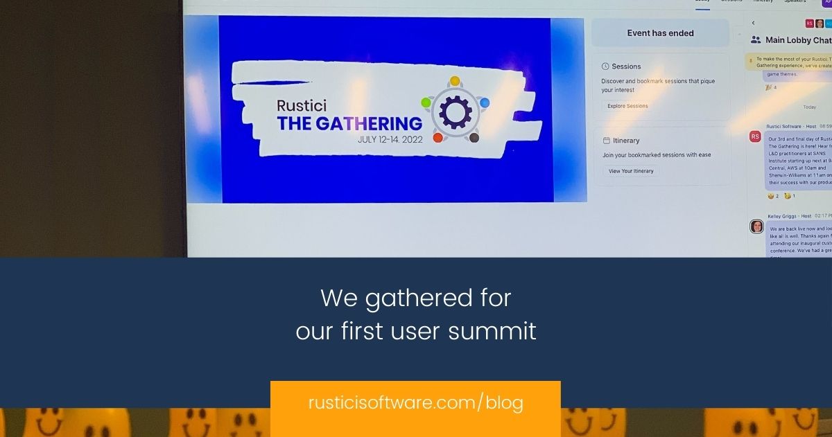 We gathered for our first user summit