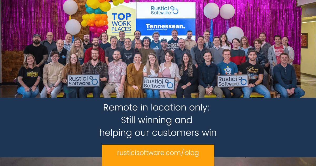 Remote in location only: Still winning and helping our customers win