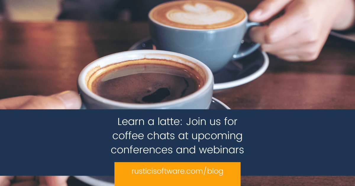 Learn a latte: Join us for coffee chats at upcoming conferences and ...
