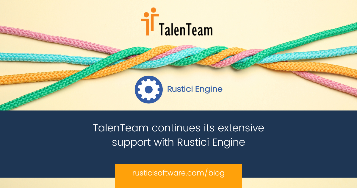 TalenTeam continues its extensive support with Rustici Engine