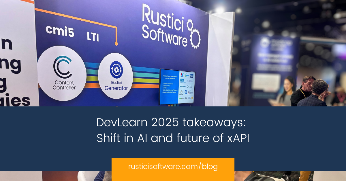 DevLearn 2025 takeaways: Shift in AI and future of xAPI